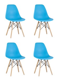 Стул Eames Style DSW бирюзовый x4, купить за 7 490 ₽ | в интернет-магазине Леомебель